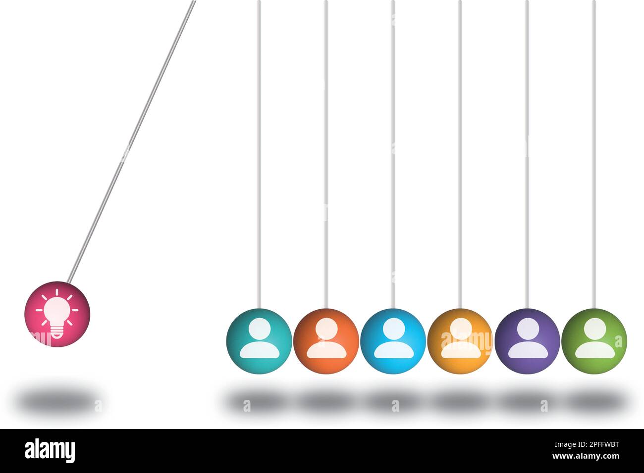 La importancia del trabajo en equipo Immagini Vettoriali Stock - Alamy