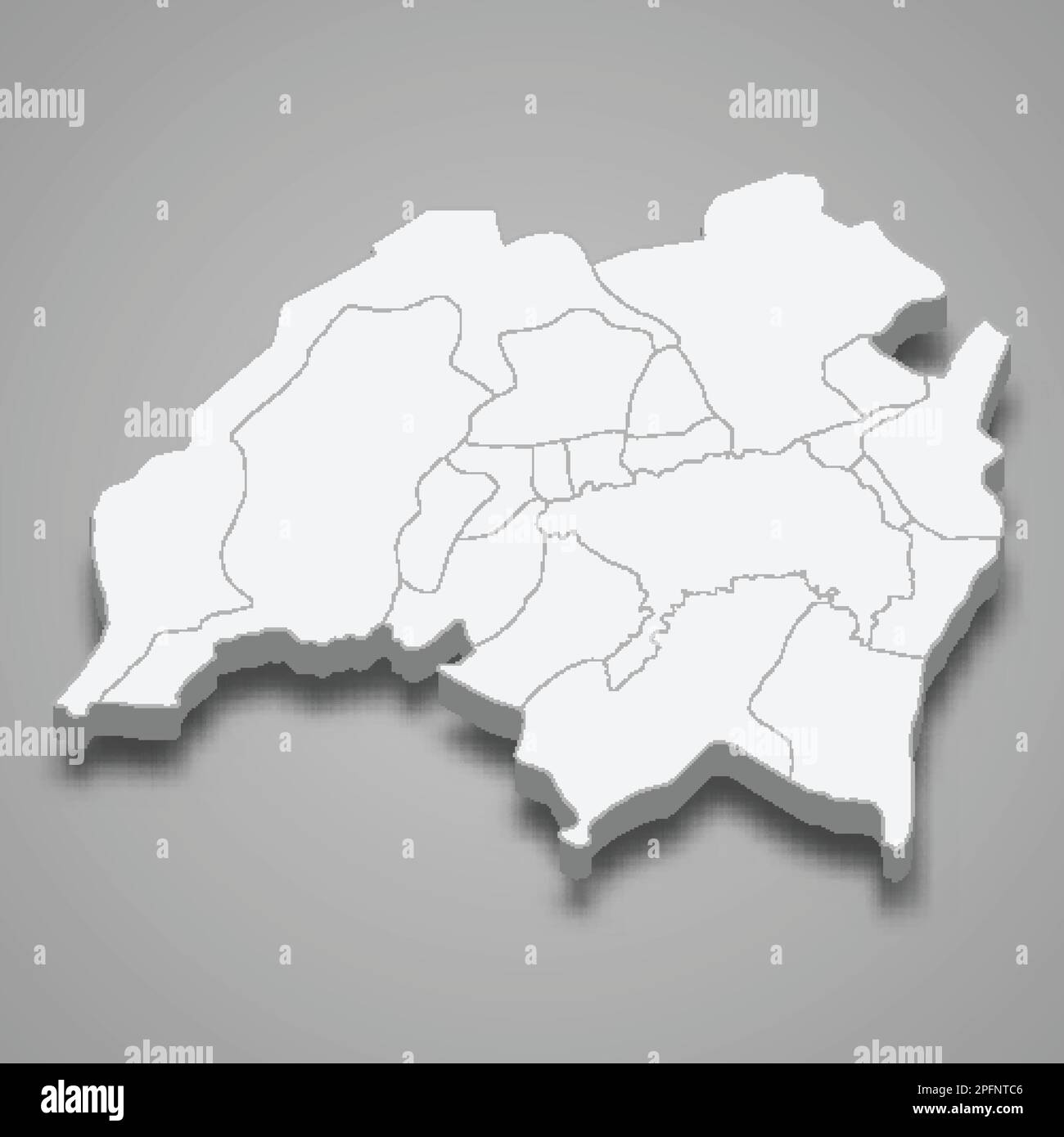 Mapa de division politica de guatemala Immagini Vettoriali Stock - Alamy