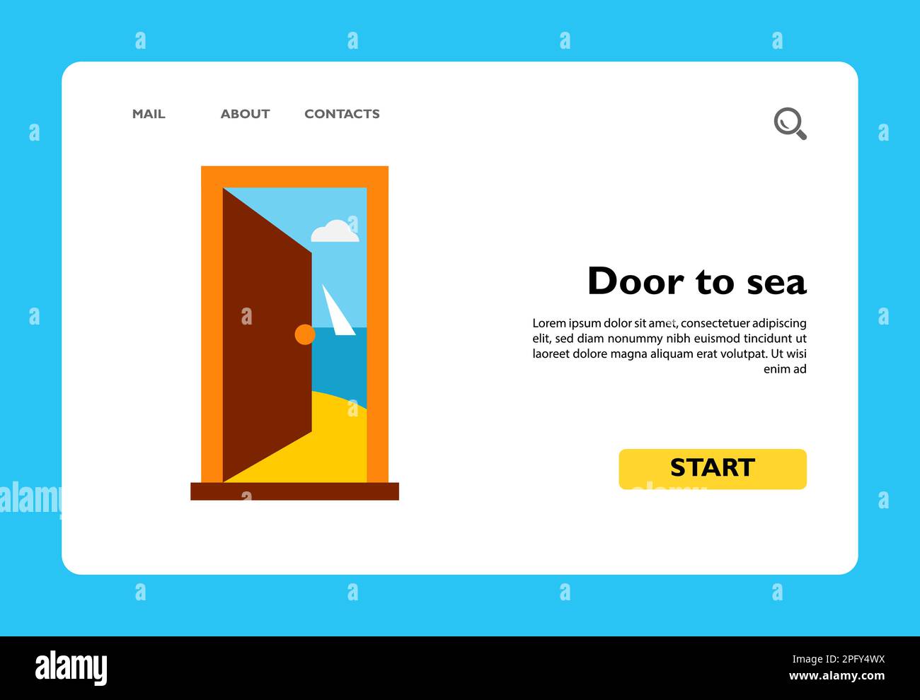 Porta del resort Immagini Vettoriali Stock - Alamy