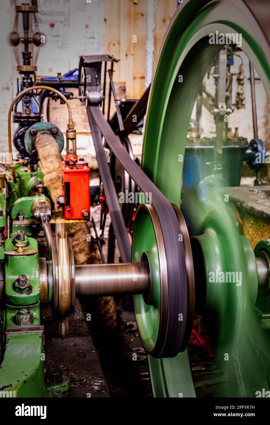 Le macchine erano a cinghia e alimentate immagini e fotografie stock ad ...