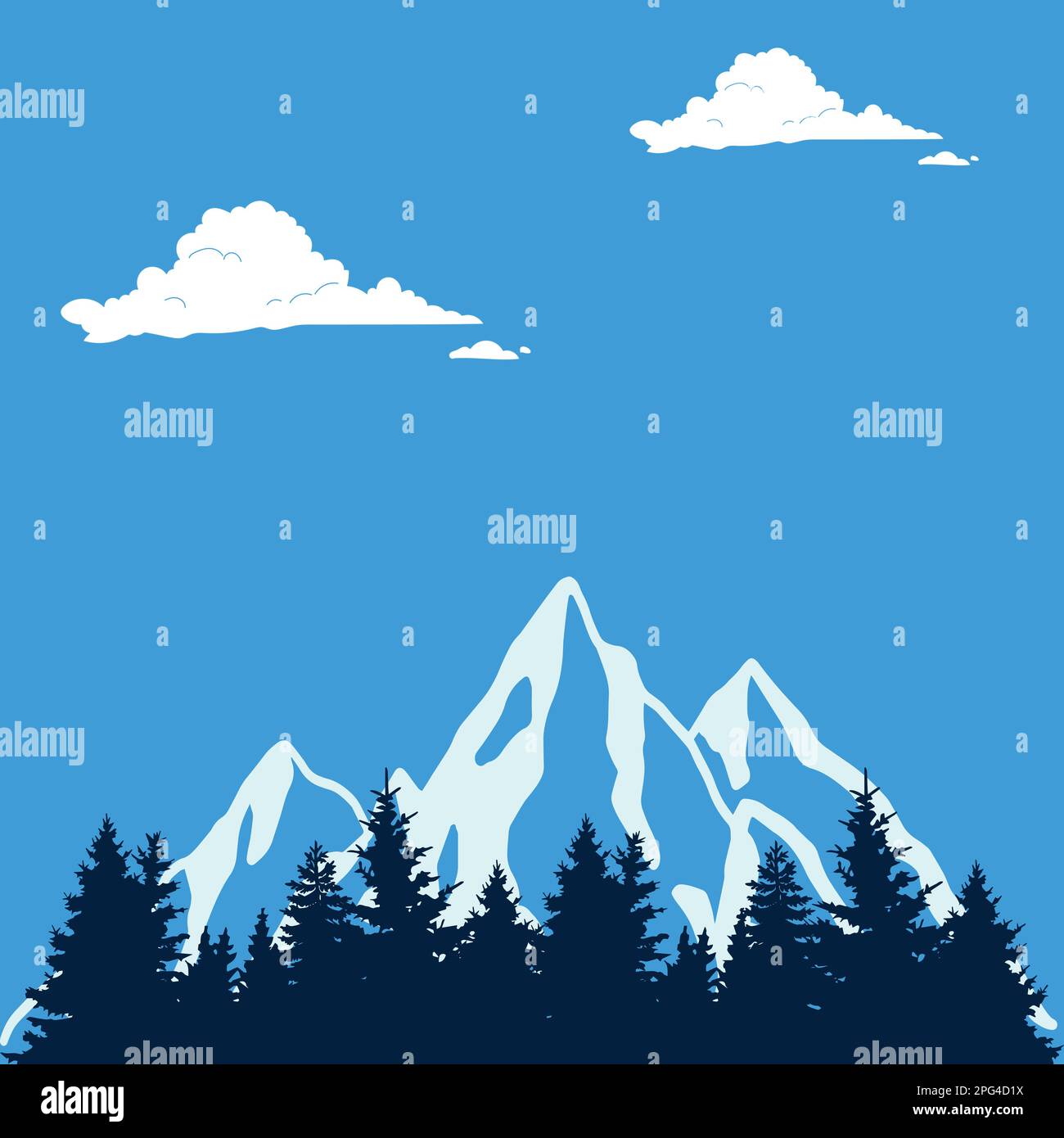 Montagna paesaggi Immagini Vettoriali Stock - Alamy