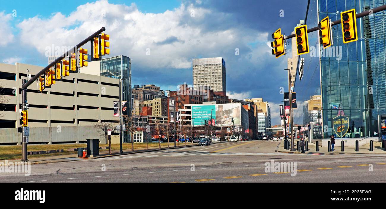 Cleveland ohio gateway district 2023 immagini e fotografie stock ad ...