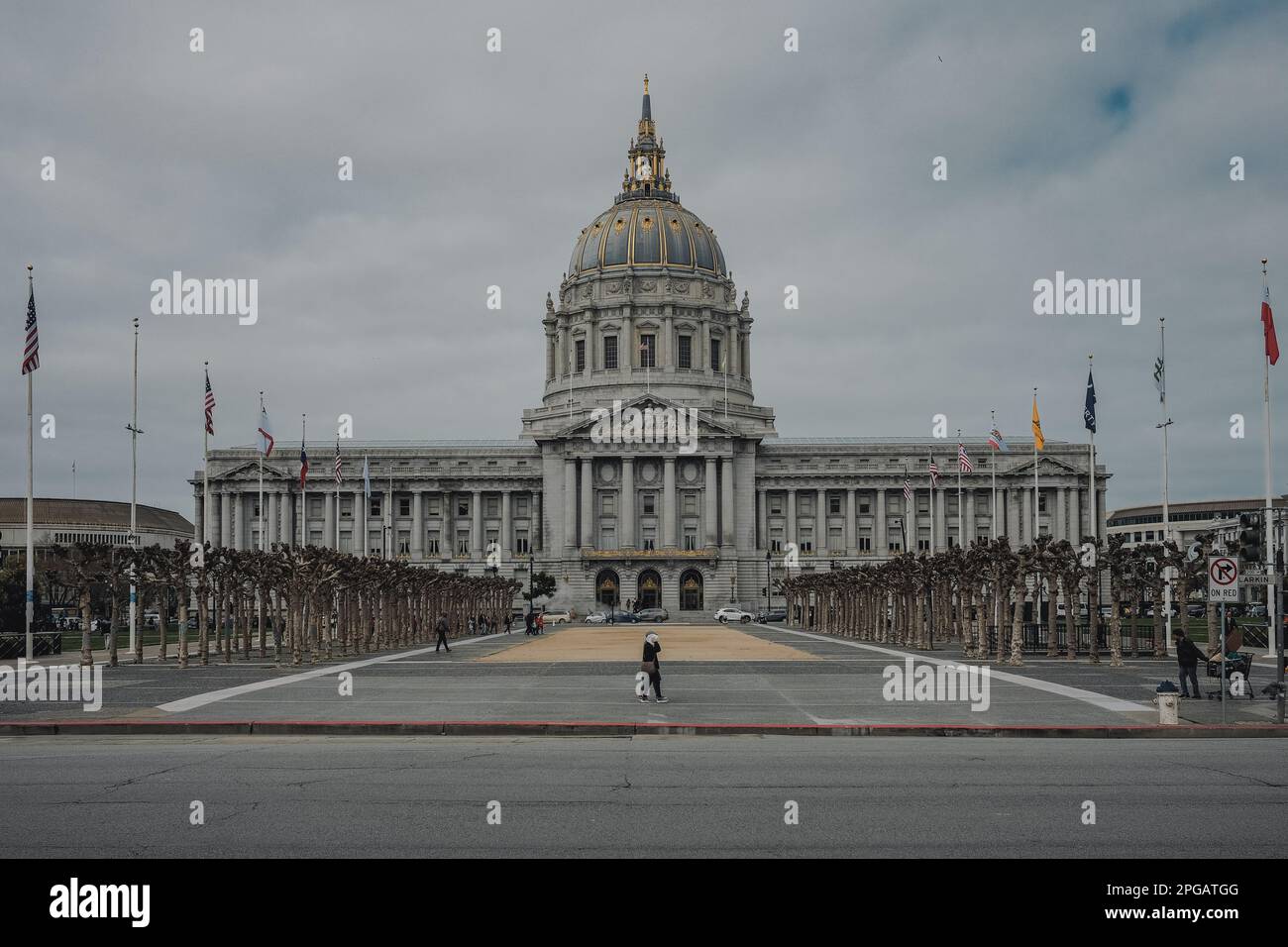 L'entrata frontale del Municipio, che presenta una grandiosa serie di ...