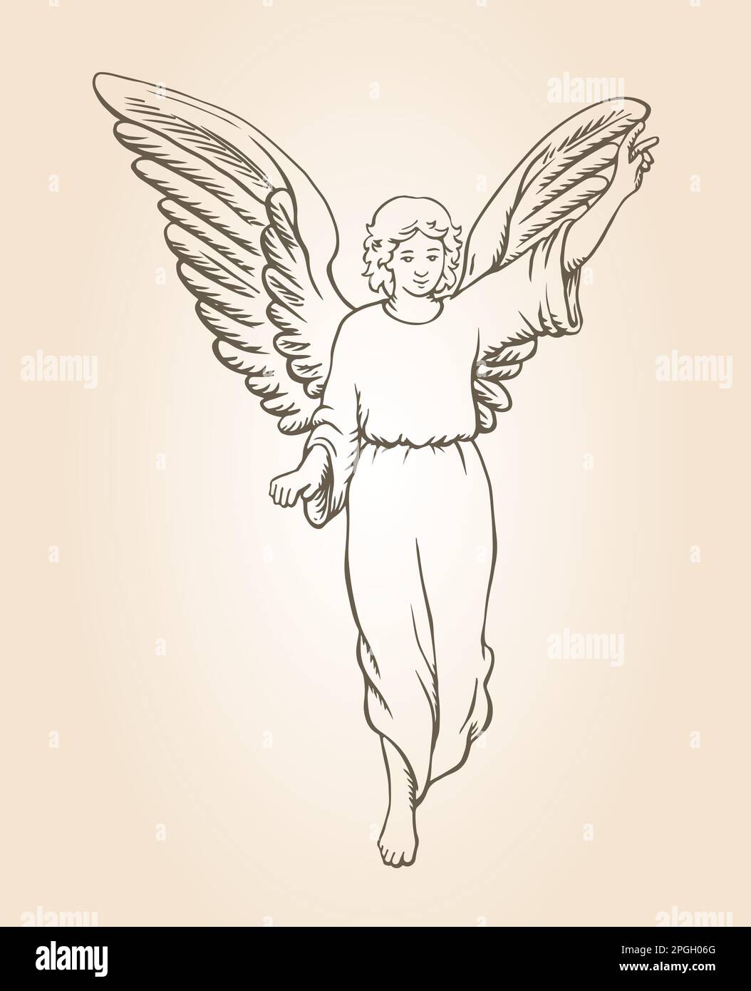 Disegno angelo di natale natale Immagini Vettoriali Stock - Alamy