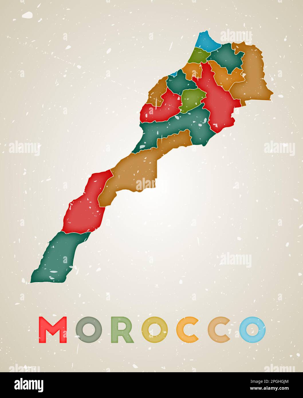 Marocco cartina geografica Immagini Vettoriali Stock - Alamy