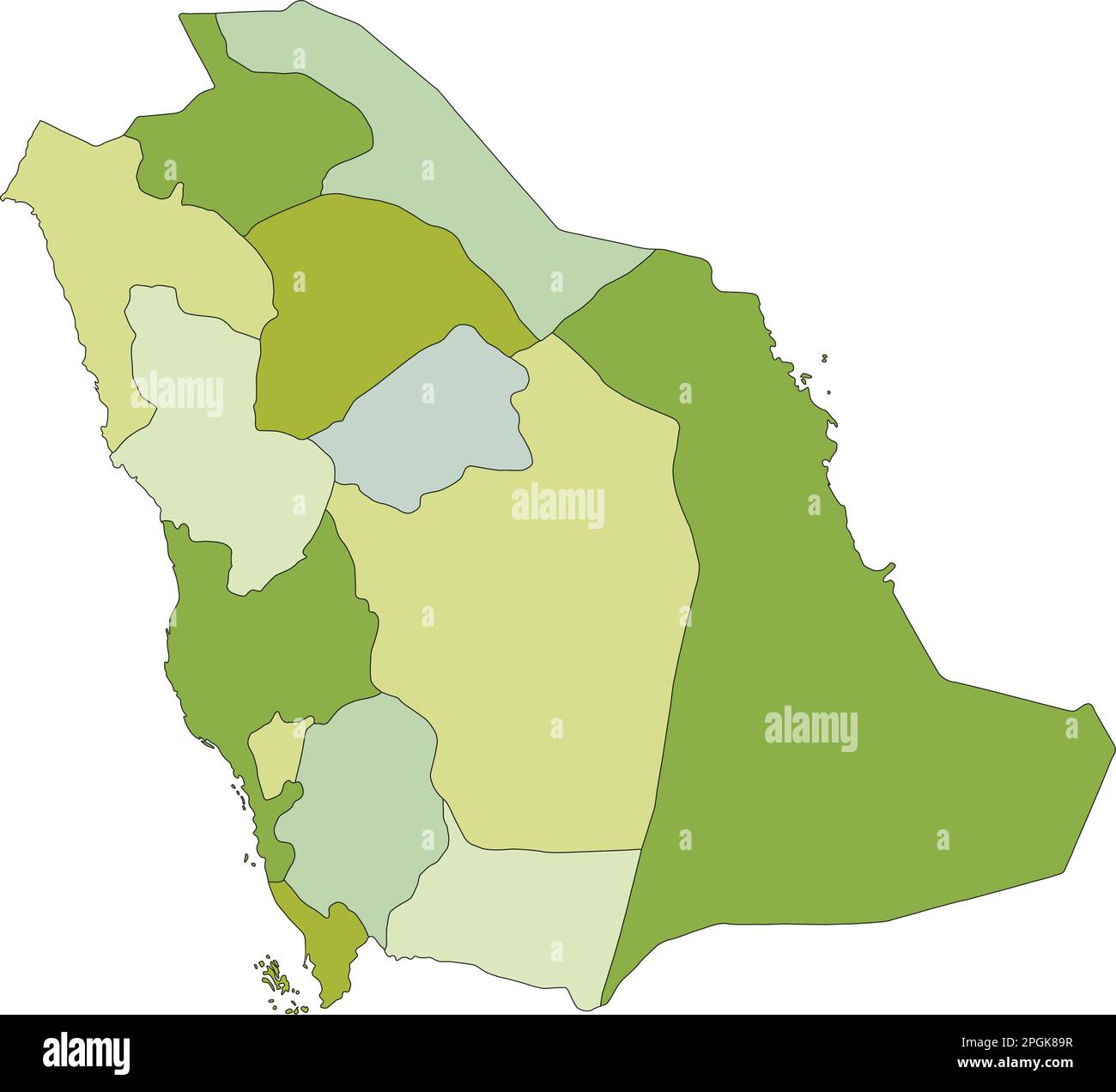 Saudi arabia political map capital Immagini Vettoriali Stock - Alamy