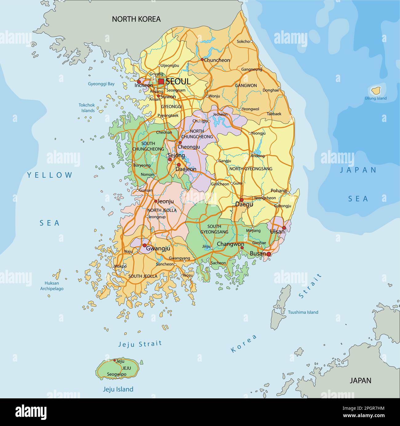 Map korea immagini e fotografie stock ad alta risoluzione - Alamy