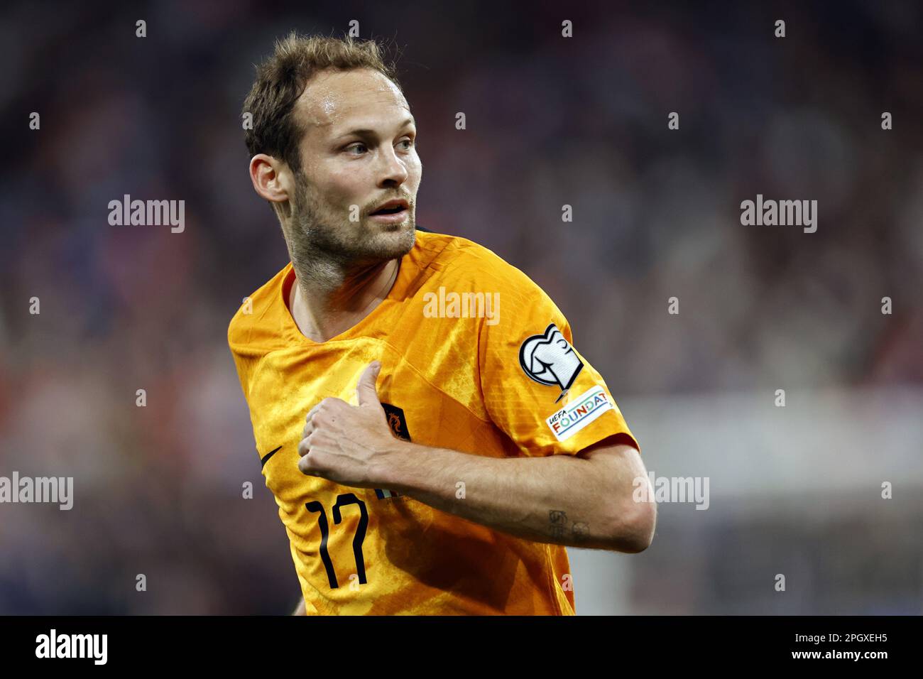 SAINT-DENIS - Daley Blind of Holland durante la partita di ...