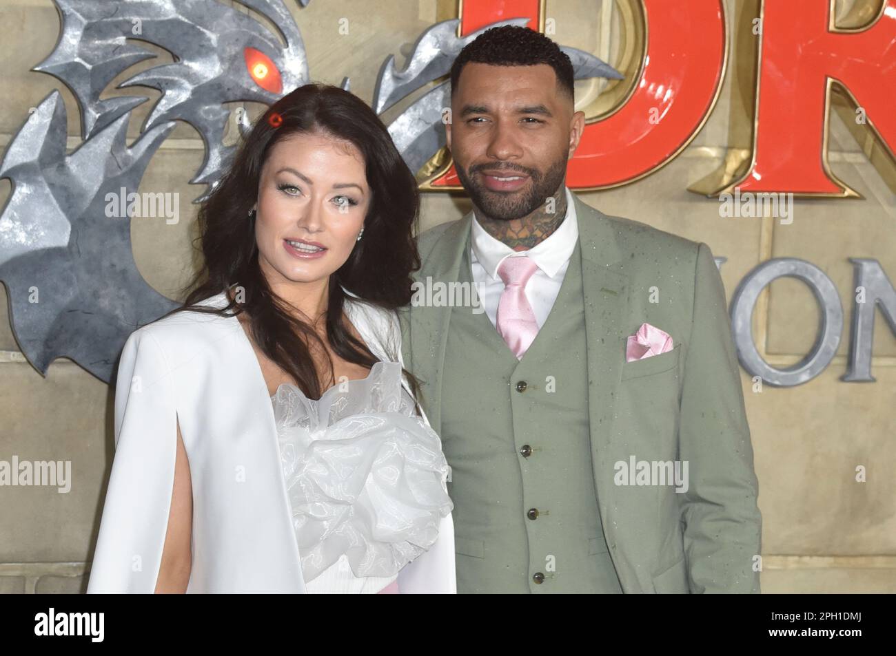Londra, Regno Unito 23 marzo 2023. Jess Impiazzi e Jermaine Pennant ...
