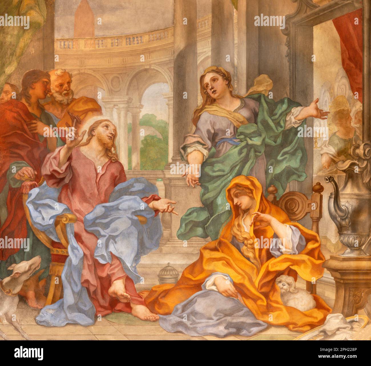 Jesus with mary and martha bible immagini e fotografie stock ad alta ...
