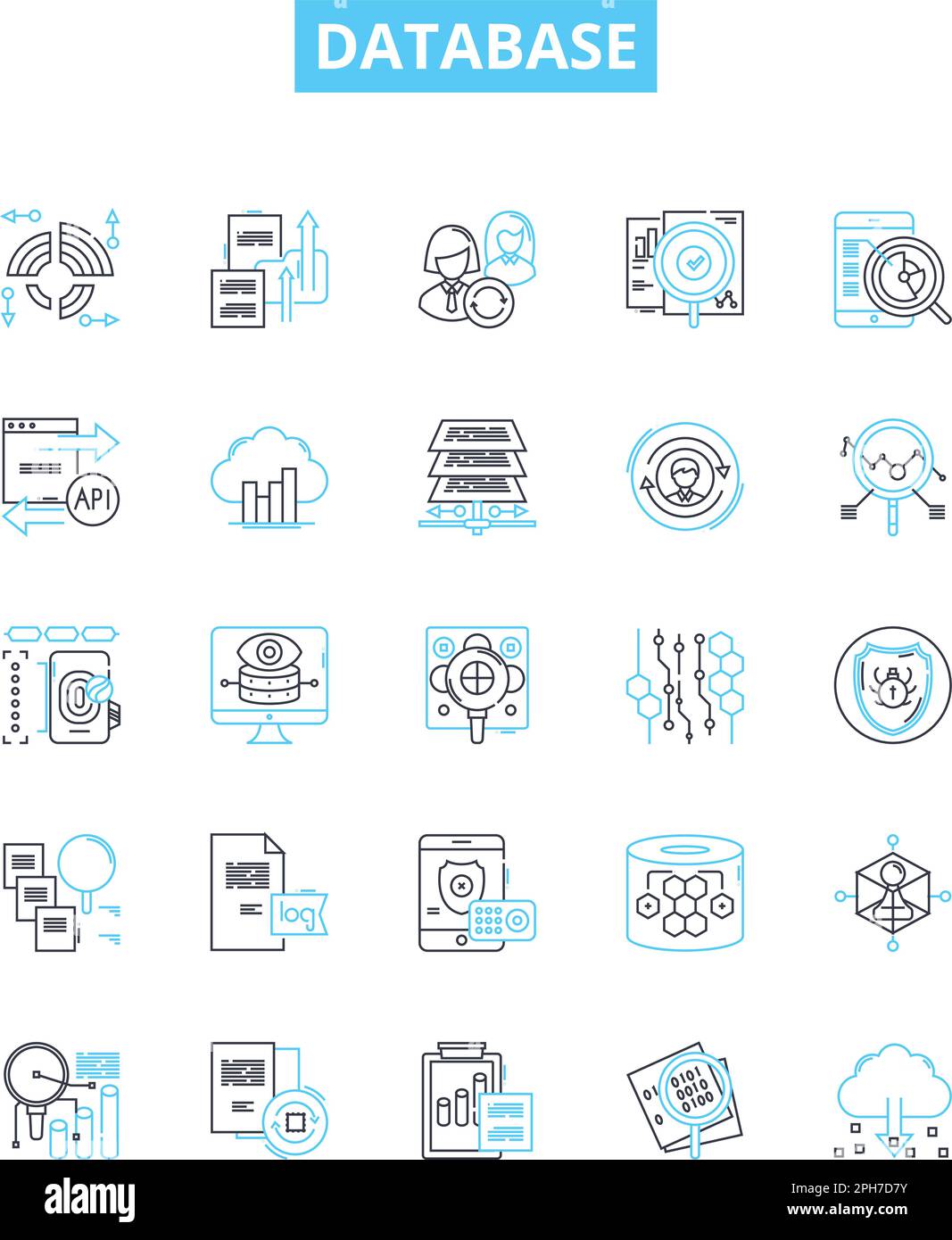 Database orientato ai documenti Immagini Vettoriali Stock - Alamy