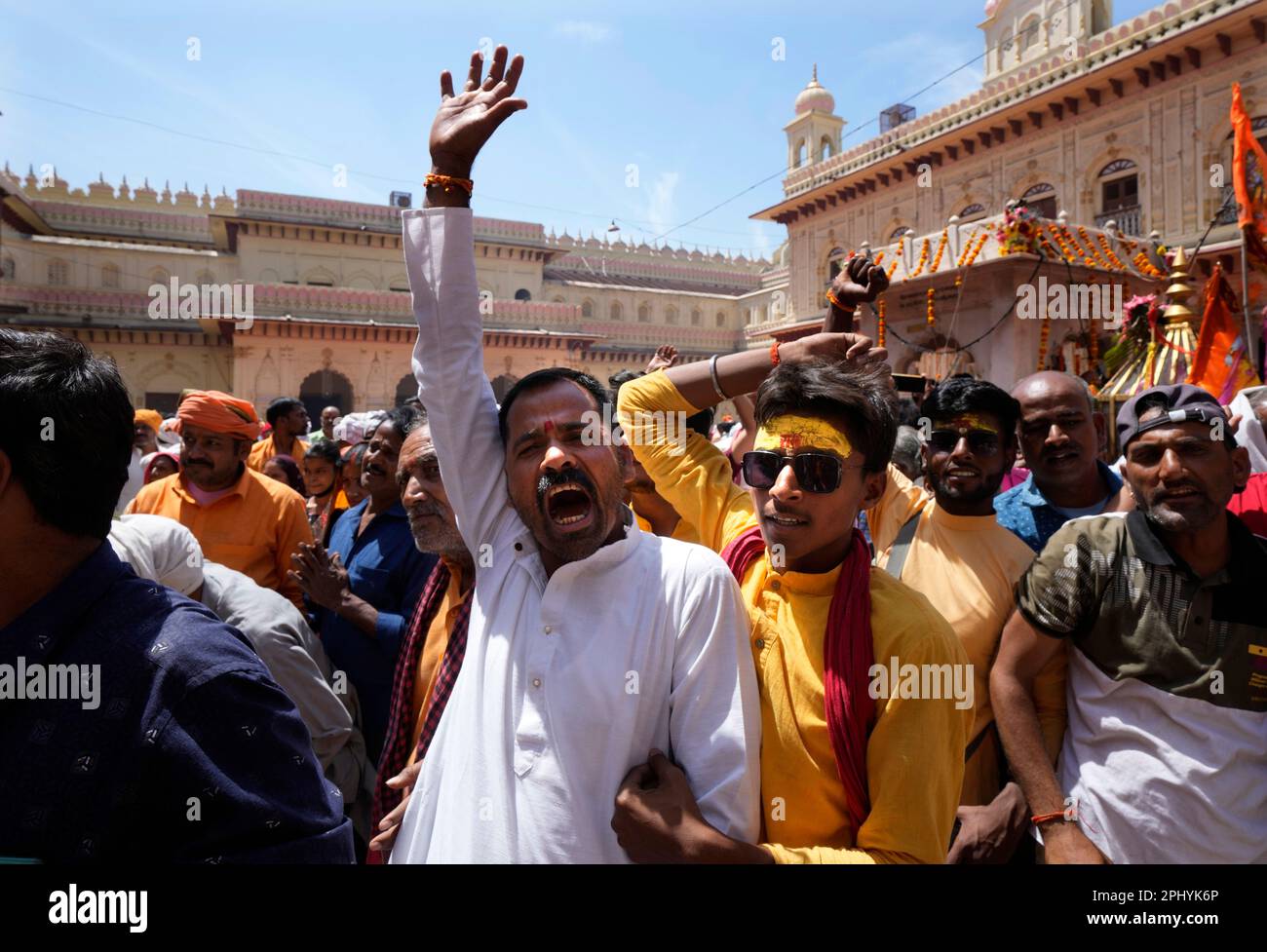 Devotees sing and dance to celebrate Ramnavi festival, celebrated as ...
