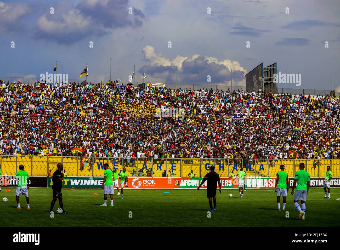 La squadra del Ghana durante i qualificatori della Coppa delle Nazioni ...
