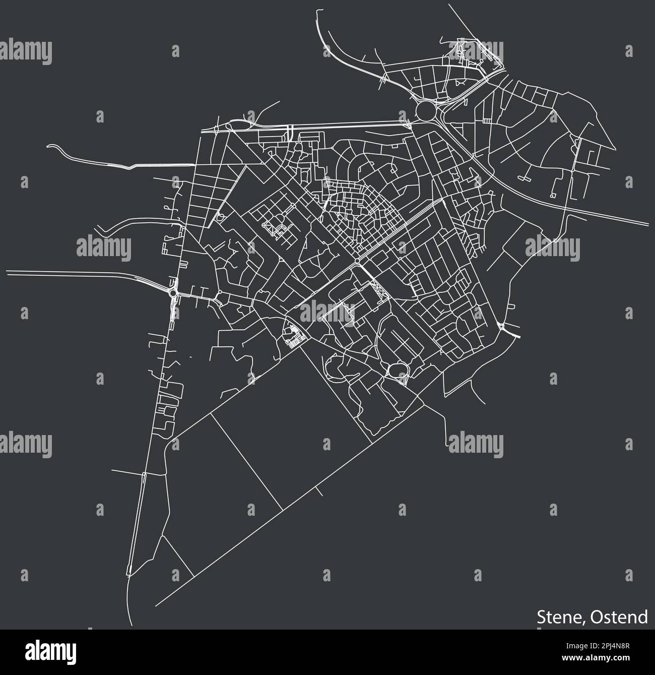 Ostenda mappa stradale immagini e fotografie stock ad alta risoluzione ...