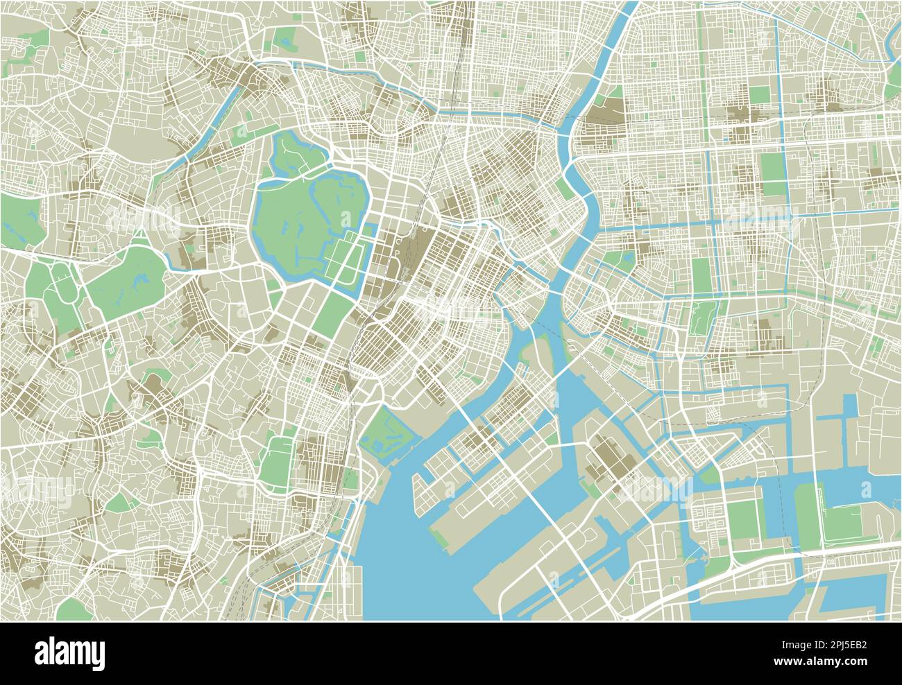 Area metropolitana di tokyo Immagini Vettoriali Stock - Alamy