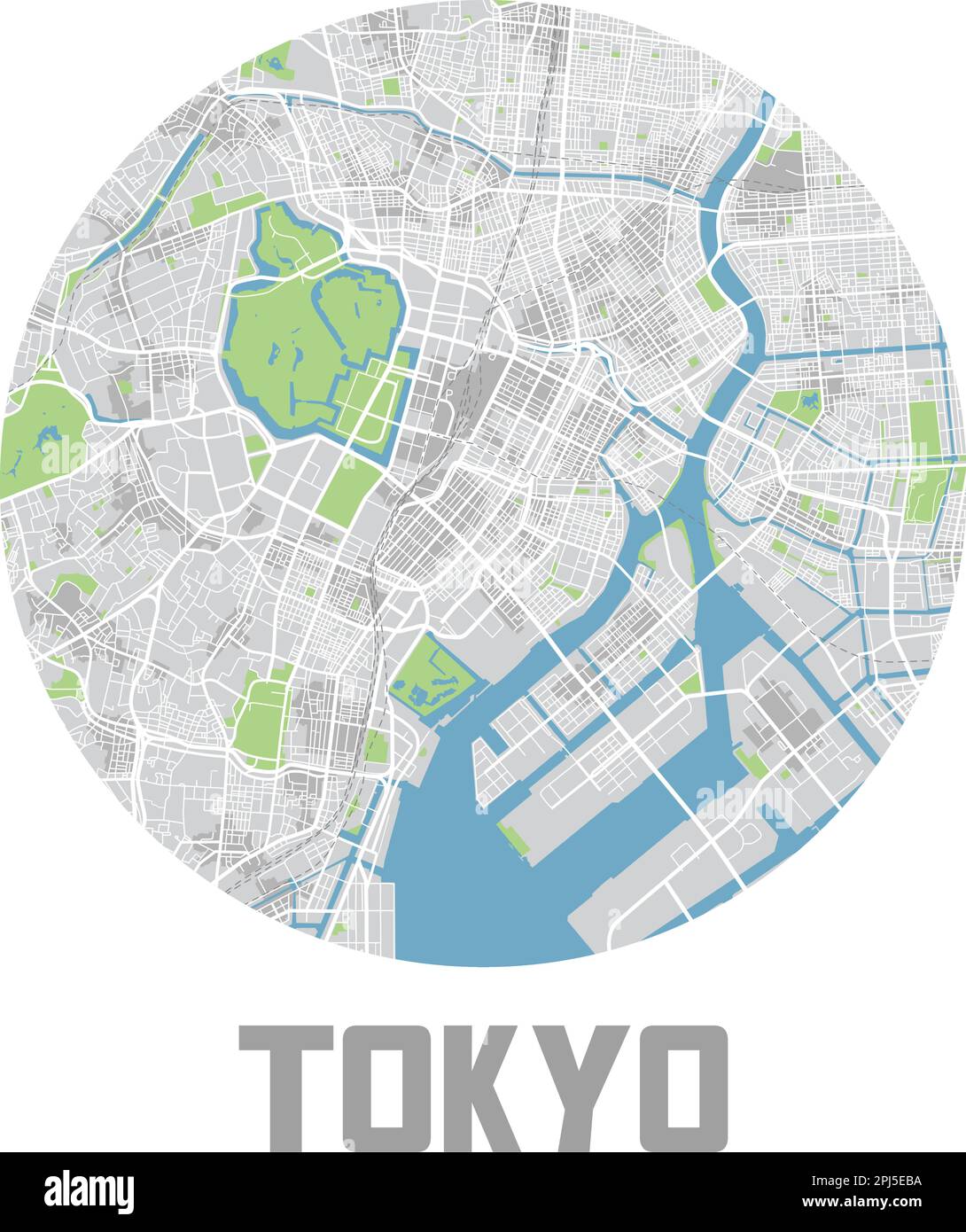 Mappa della metropolitana di tokyo Immagini Vettoriali Stock - Alamy