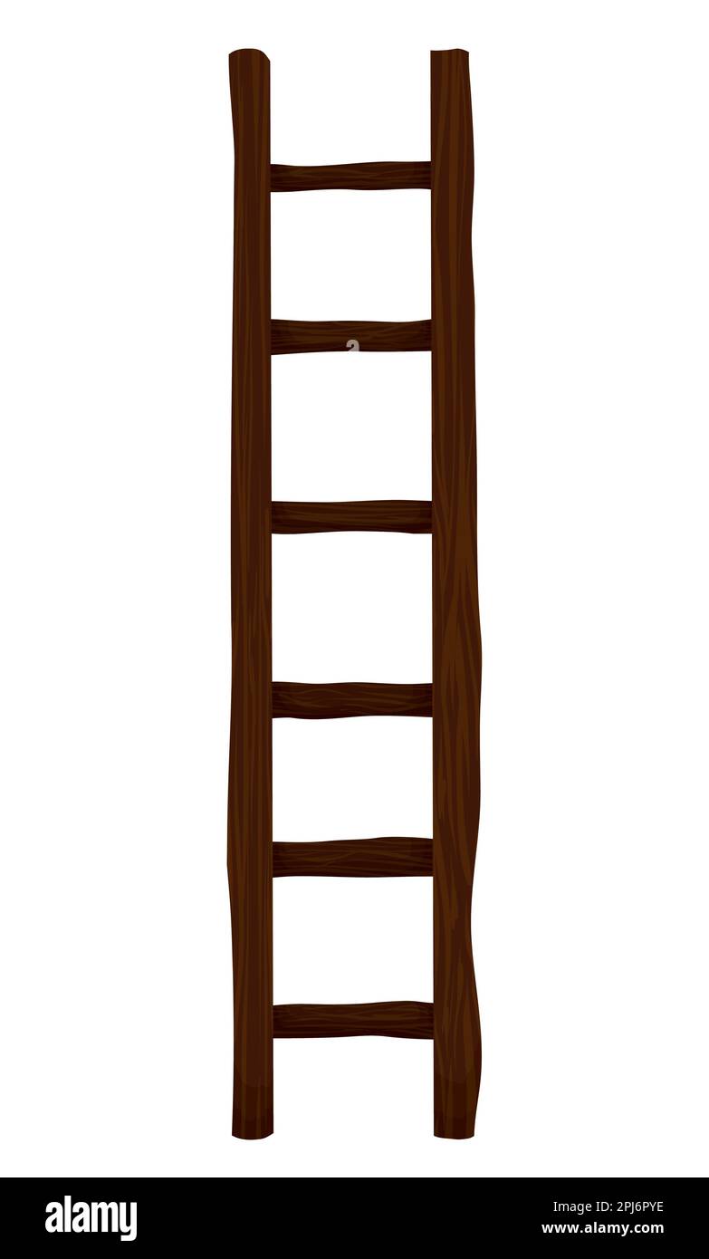 Scala di scale in legno Immagini Vettoriali Stock - Alamy