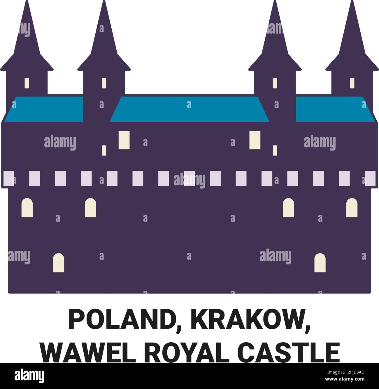 Castello di wawel Immagini Vettoriali Stock - Alamy