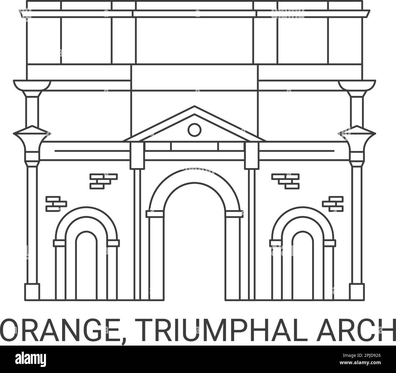 Arco trionfo romano orange Immagini Vettoriali Stock - Alamy