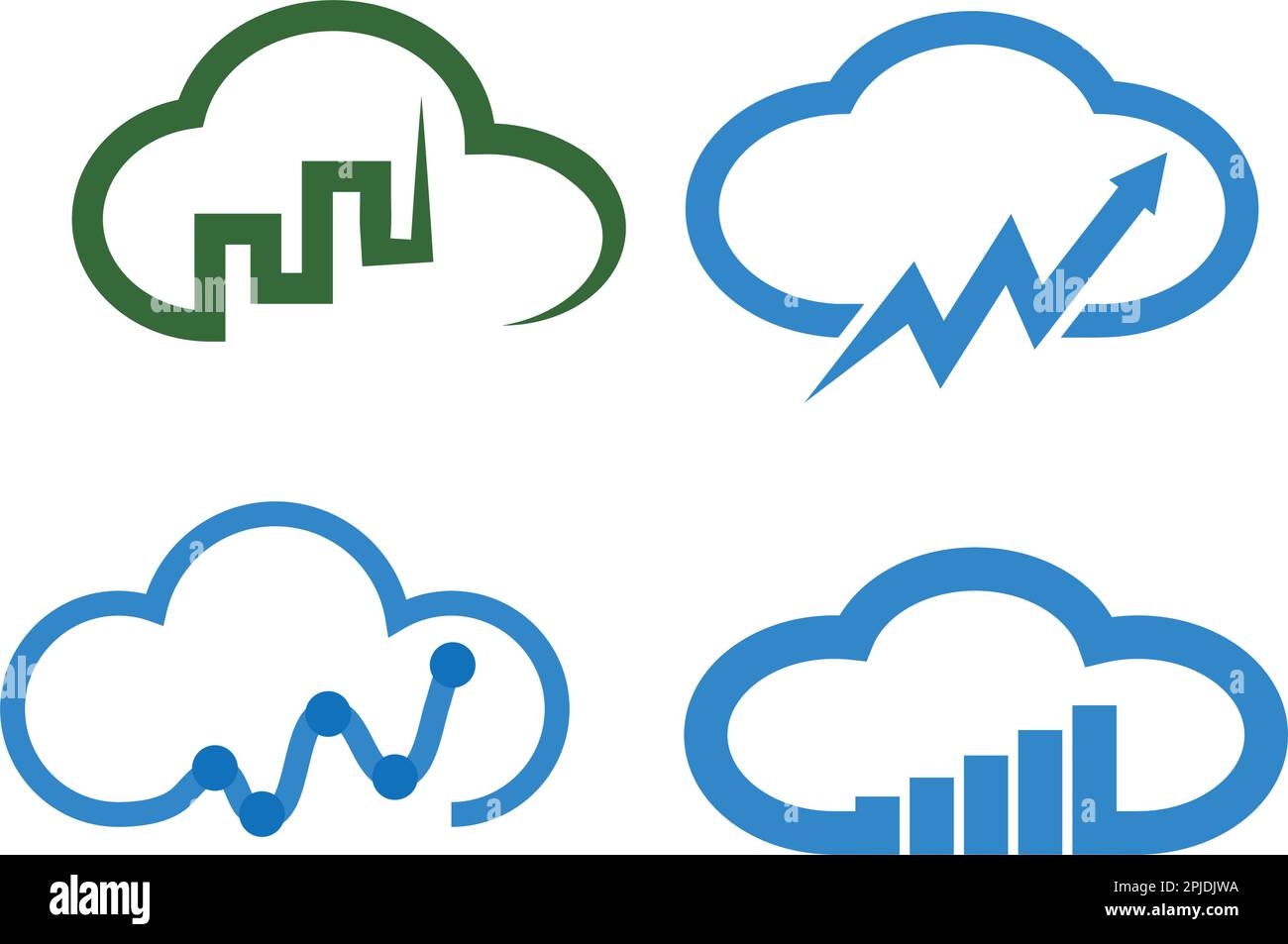 Skyline del cloud Immagini Vettoriali Stock - Alamy