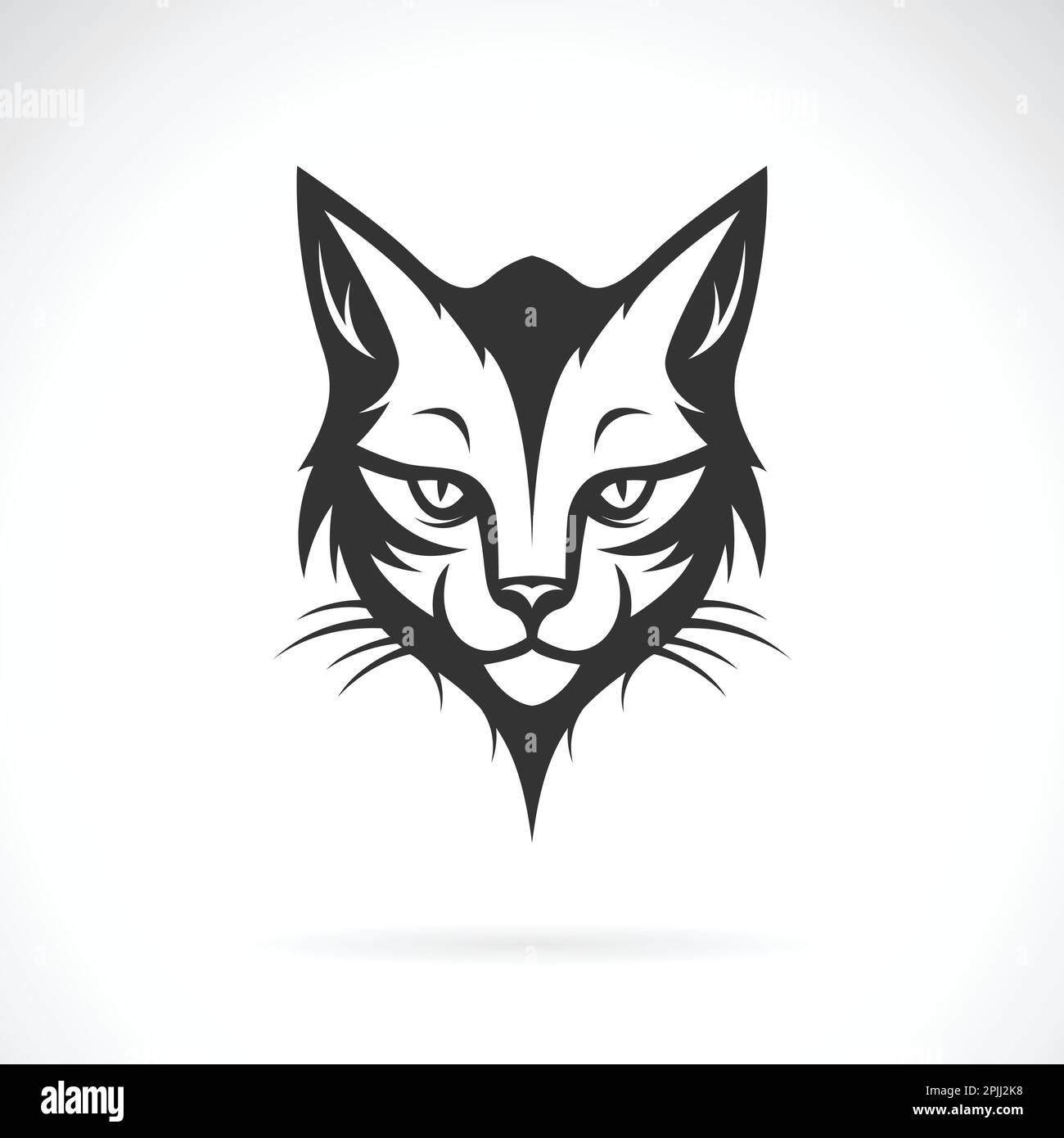 Clip Art Sagoma Testa Di Gatto Sagoma Della Testa Di Gatto Vettoriali,