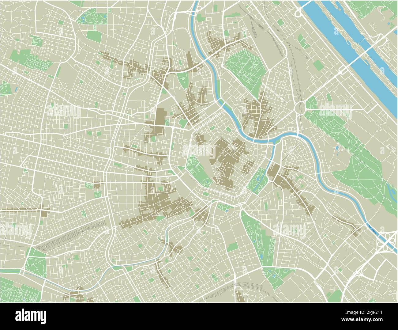 Antica mappa di vienna Immagini Vettoriali Stock - Alamy