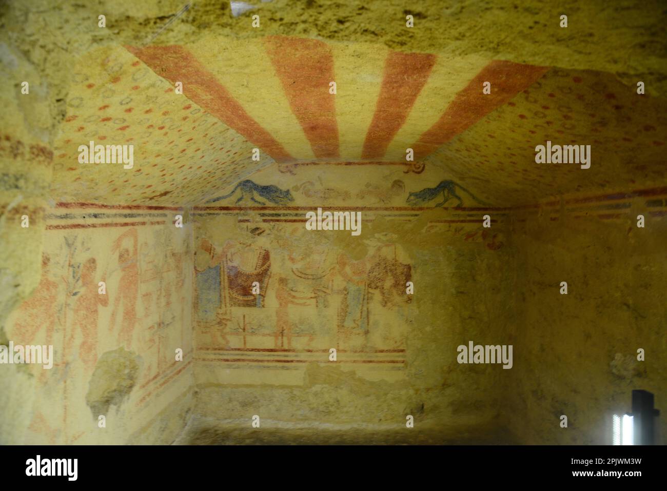 Tomba delle Leonesse. Straordinario gruppo di tombe etrusche dipinte ...