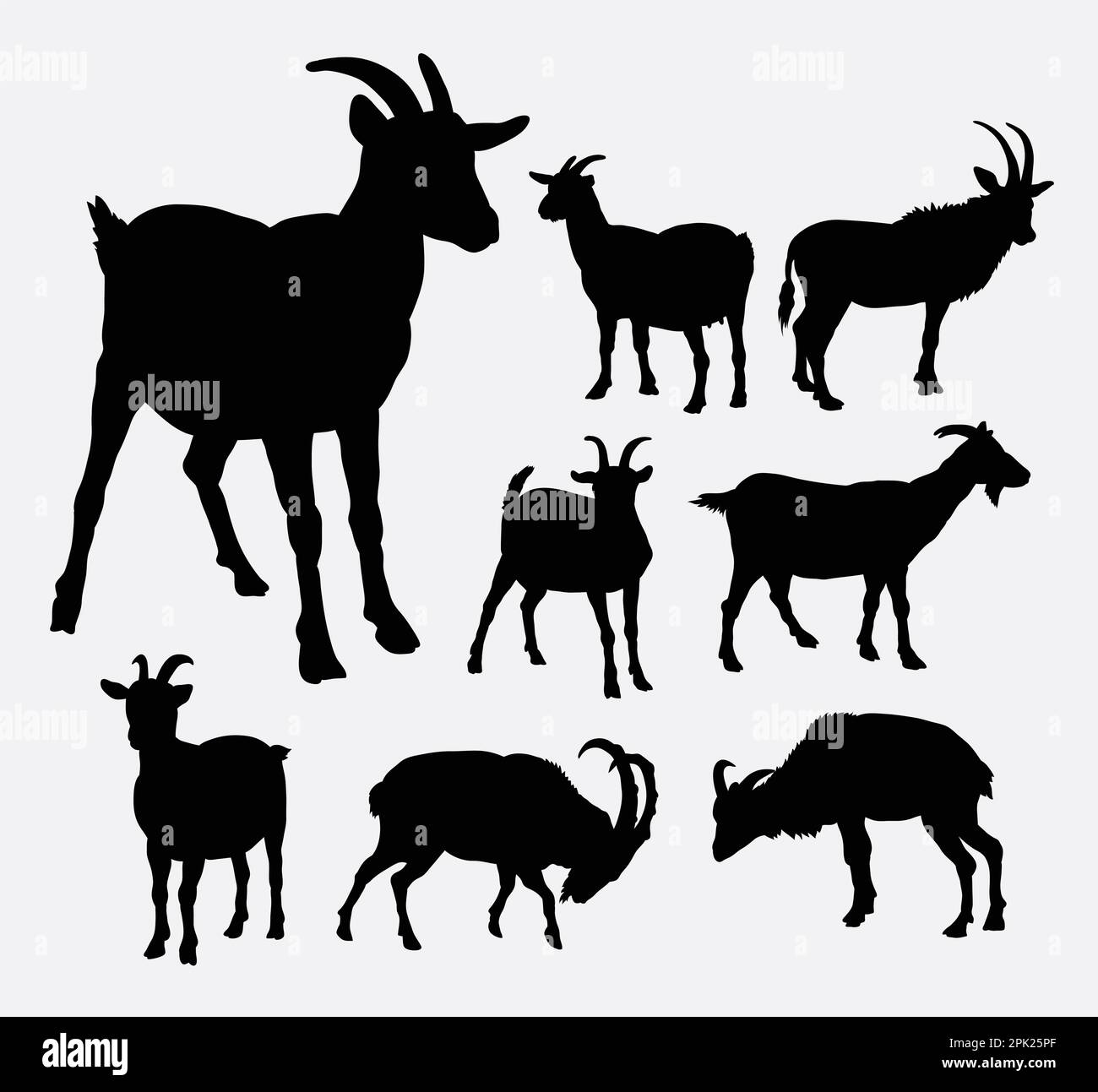 Sagoma di capra Immagini Vettoriali Stock - Alamy