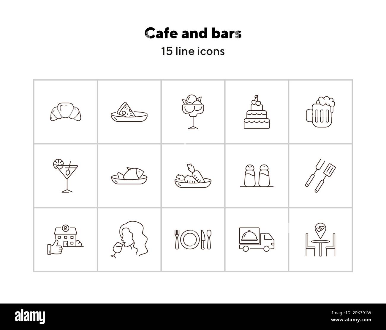 Cocktail bar Immagini Vettoriali Stock - Alamy