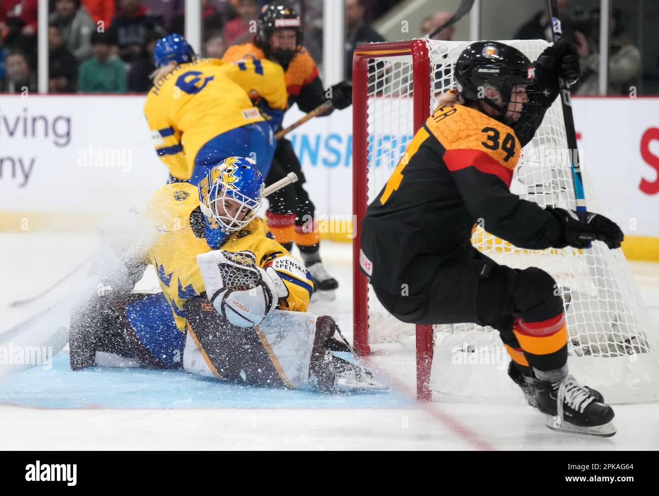 6 aprile 2023, BRAMPTON, ON, CANADA: Germania avanti Celina Haider (34 ...