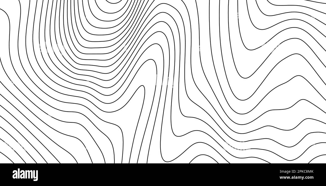 Concetto di mappa topografica del terreno. Sfondo linee di contorno ...