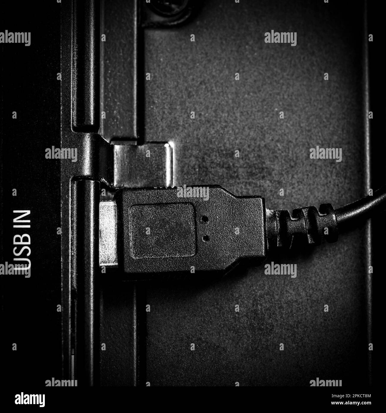 Connessione alla porta usb Foto e Immagini Stock in Bianco e Nero - Alamy