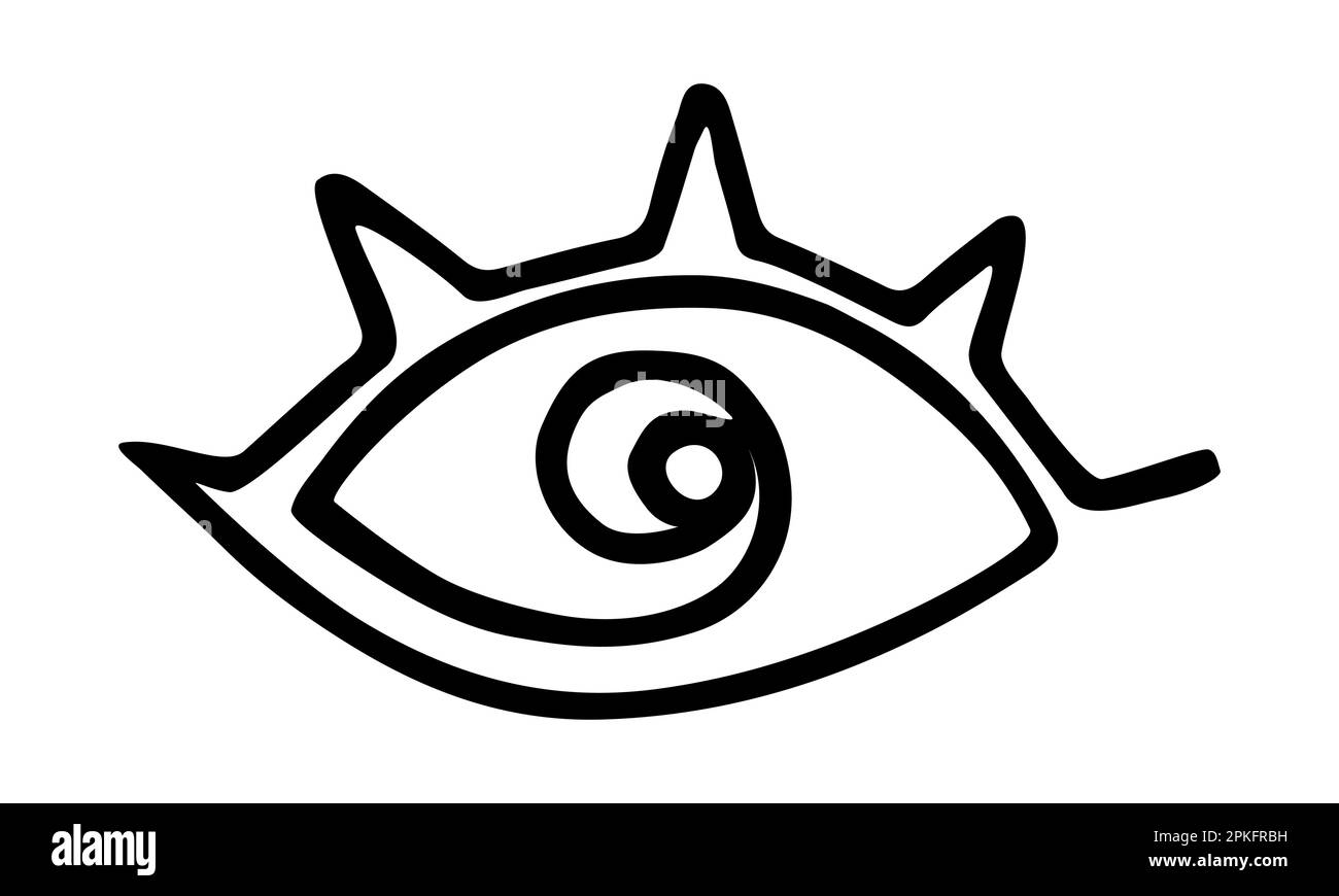 Occhio disegno stilizzato immagini e fotografie stock ad alta ...