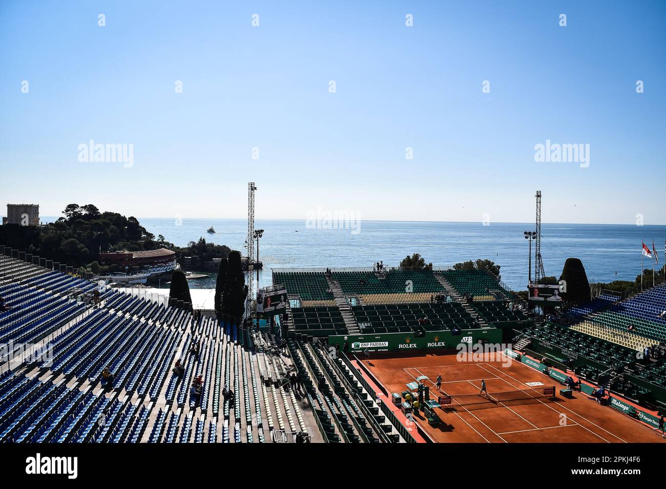 Panoramica generale durante l'evento di tennis Rolex Monte-Carlo, ATP ...
