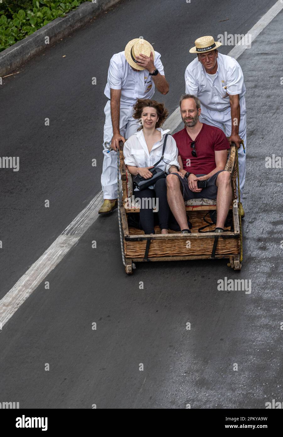 Monte toboggan madeira sledges immagini e fotografie stock ad alta ...
