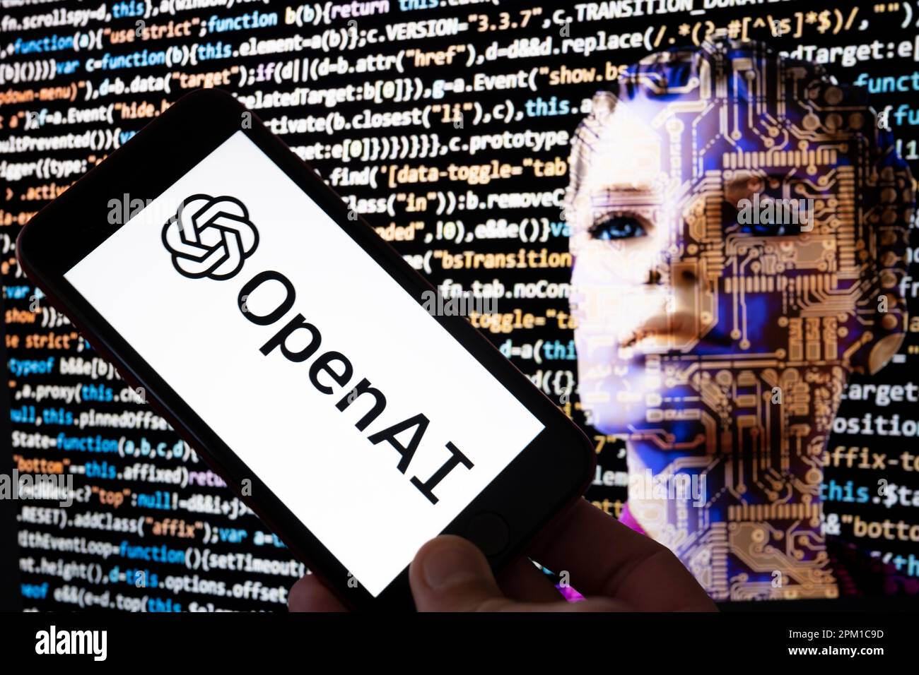 Los Angeles, California, Stati Uniti. 10th Apr, 2023. OpenAI è un'organizzazione di ricerca ...