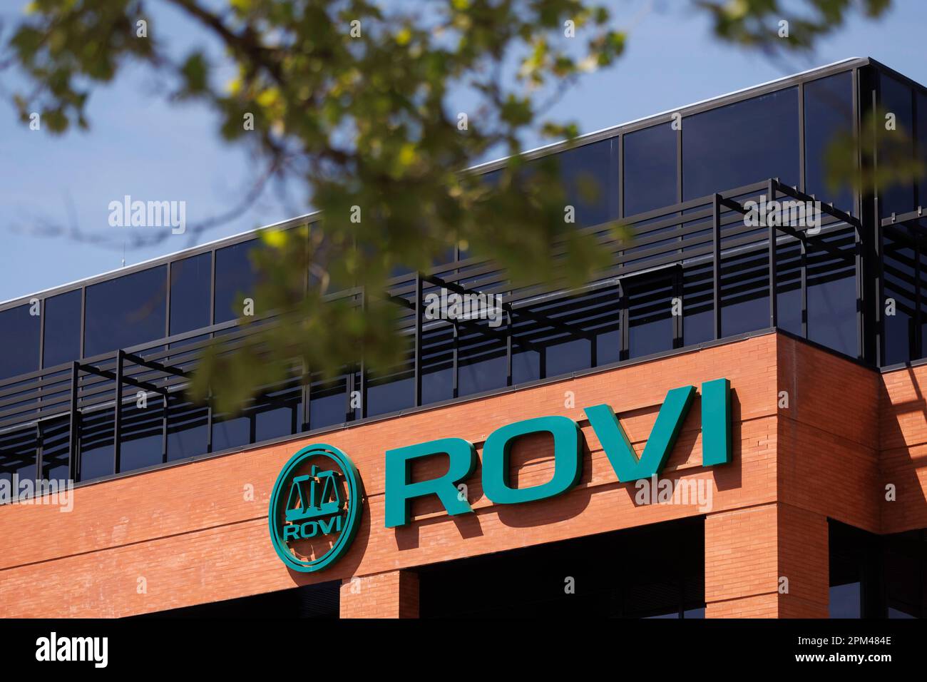 Façade of the Rovi building, on April 11, 2023, in Madrid (Spain ...