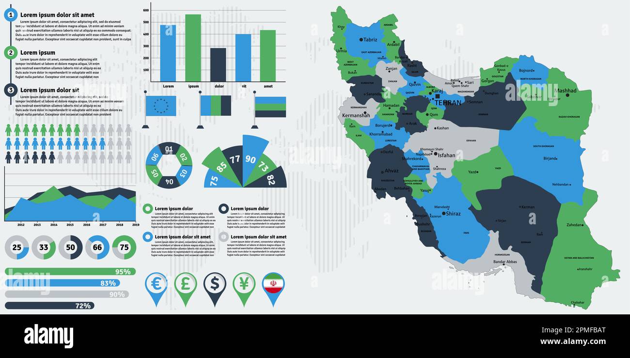 Mappa iran immagini e fotografie stock ad alta risoluzione - Alamy