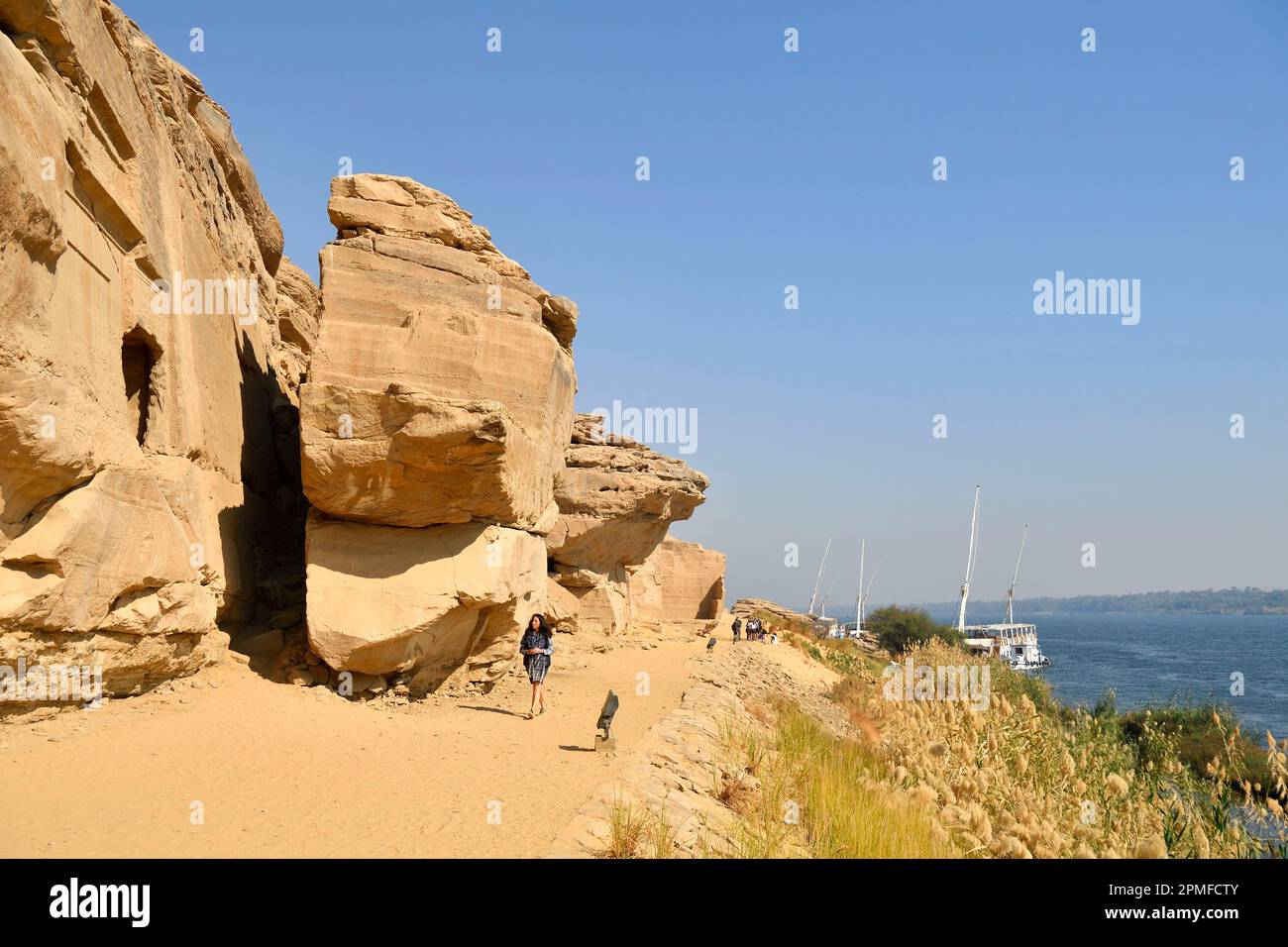 Egitto, Alto Egitto, valle del Nilo, Gebel Silsileh (Jebel Silsilah ...