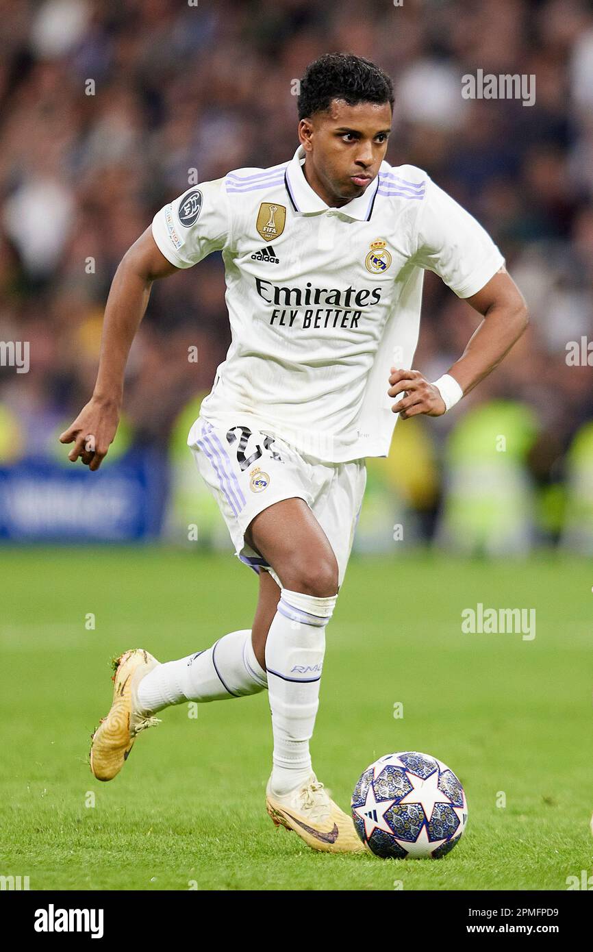Madrid, Madrid, Spagna. 12th Apr, 2023. Rodrygo va del Real Madrid ...