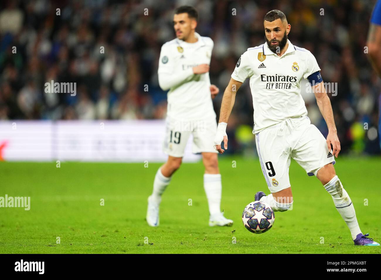 Karim Benzema del Real Madrid durante la partita della UEFA Champions ...
