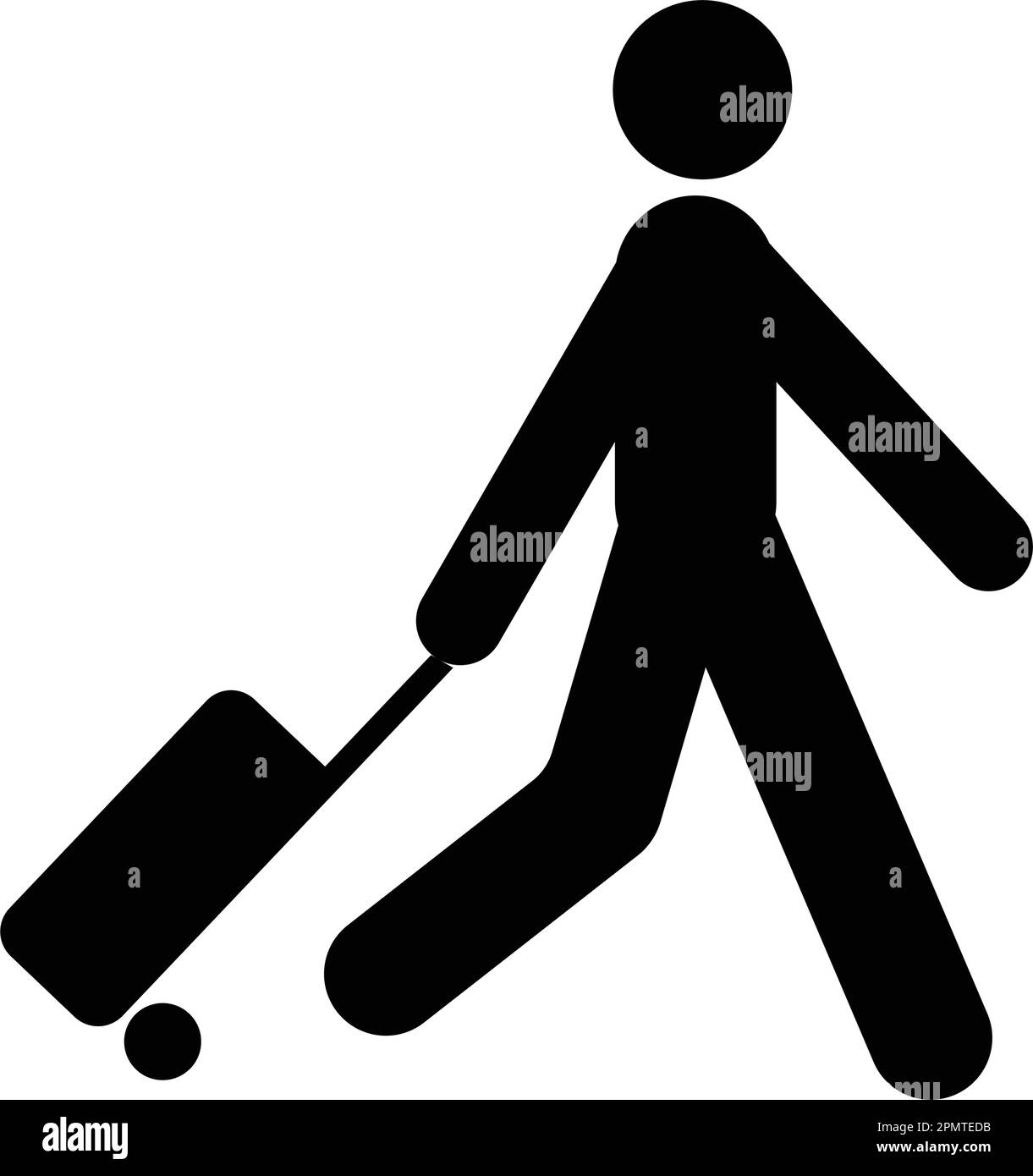 Tirando la valigia Immagini Vettoriali Stock - Alamy