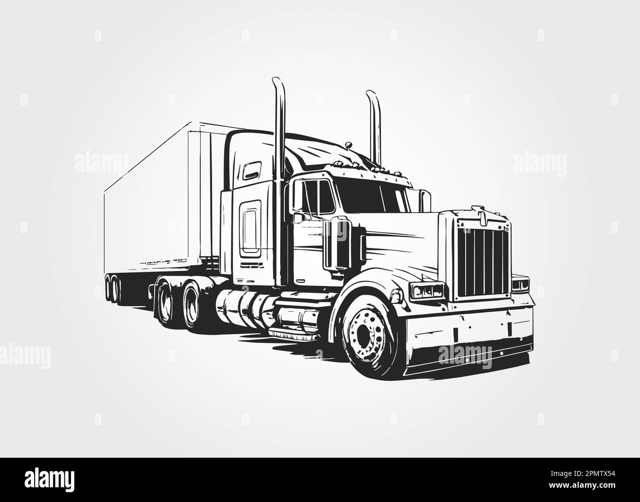 Rimorchio del trattore da colorare Foto e Immagini Stock in Bianco e ...