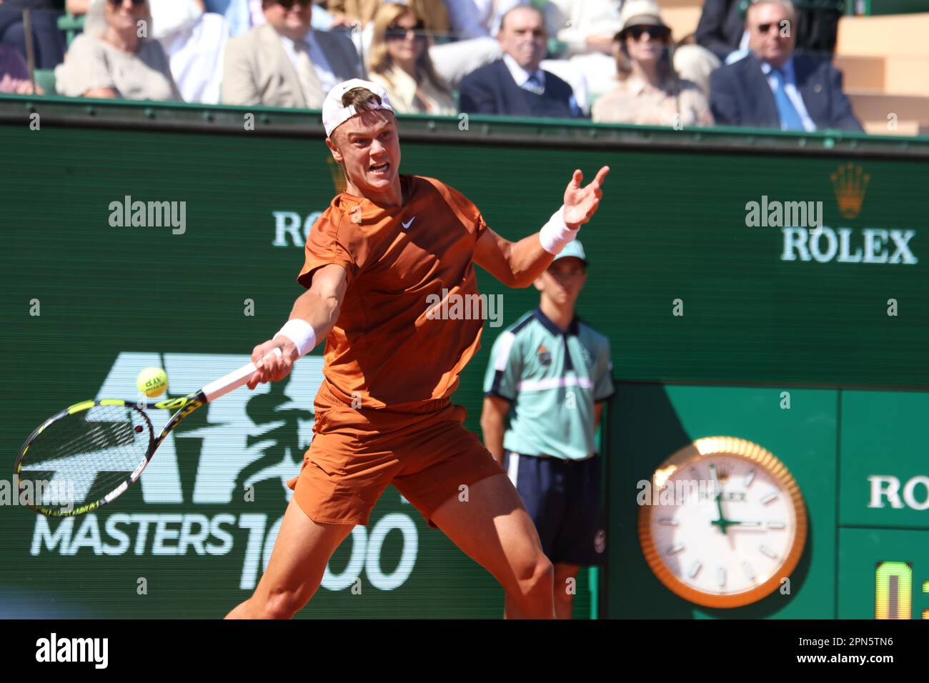 Monaco, Monaco. 17th Apr, 2023. MONACO, Monte Carlo, 16. Aprile 2023; Holger Rune vs Andrey ...