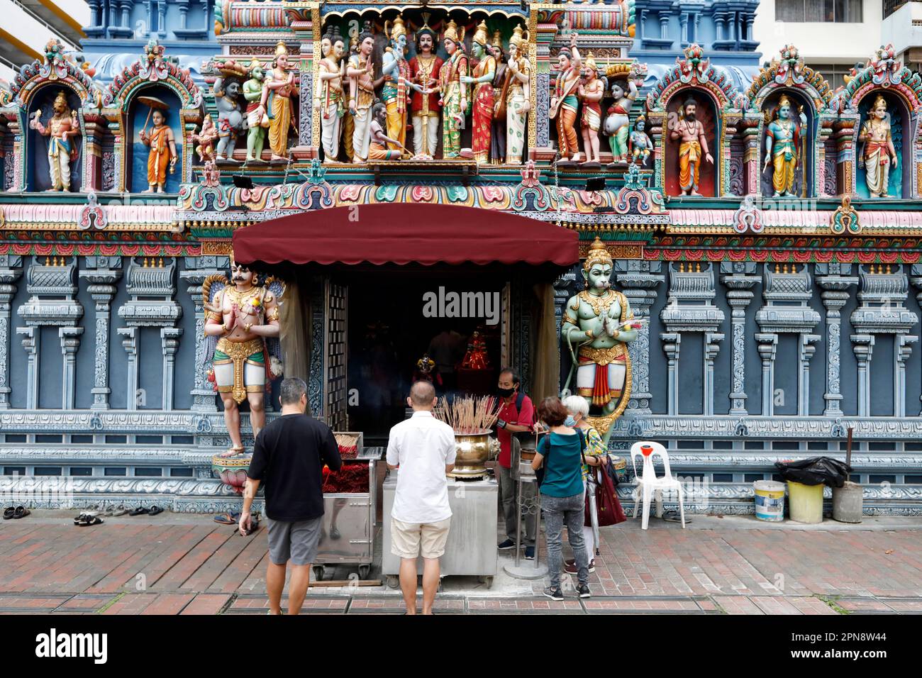 Sri krishnan hindu temple singapore immagini e fotografie stock ad alta ...