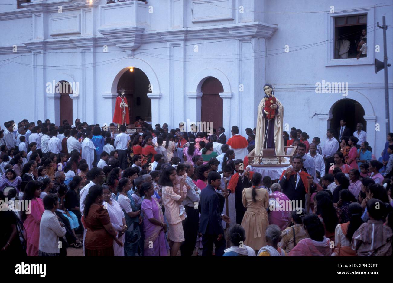 Cerimonia e processione del Venerdì Santo nella chiesa di Igreja do ESP ...