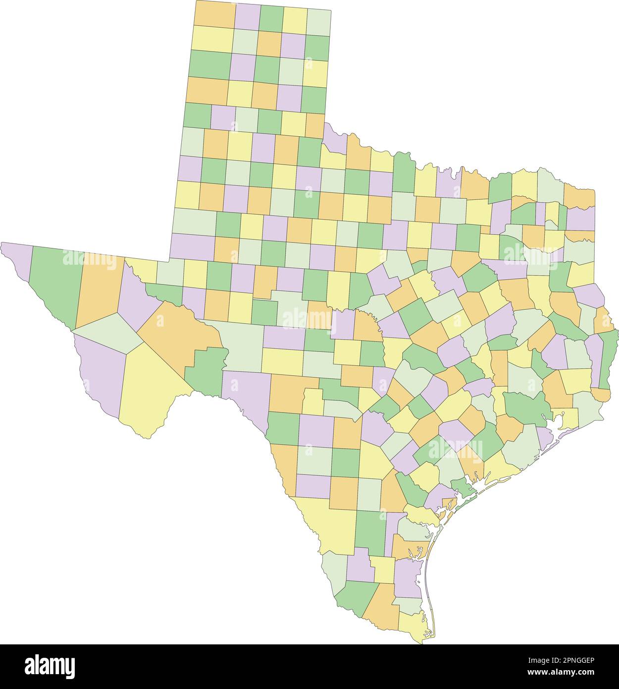 Political map of texas immagini e fotografie stock ad alta risoluzione ...