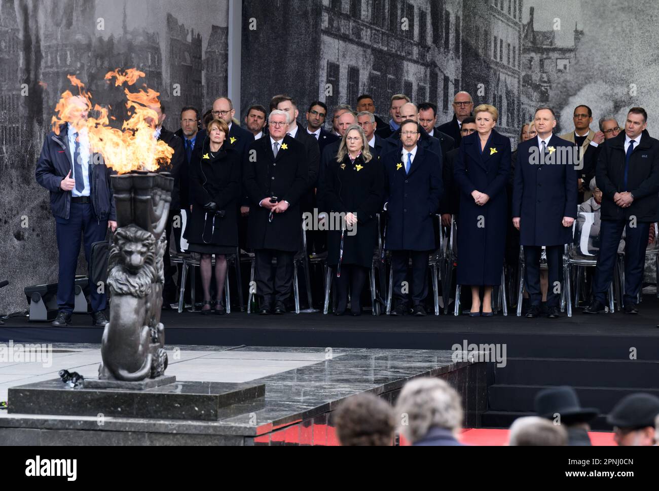19 aprile 2023, Polonia, Warschau: Il presidente tedesco Frank-Walter ...