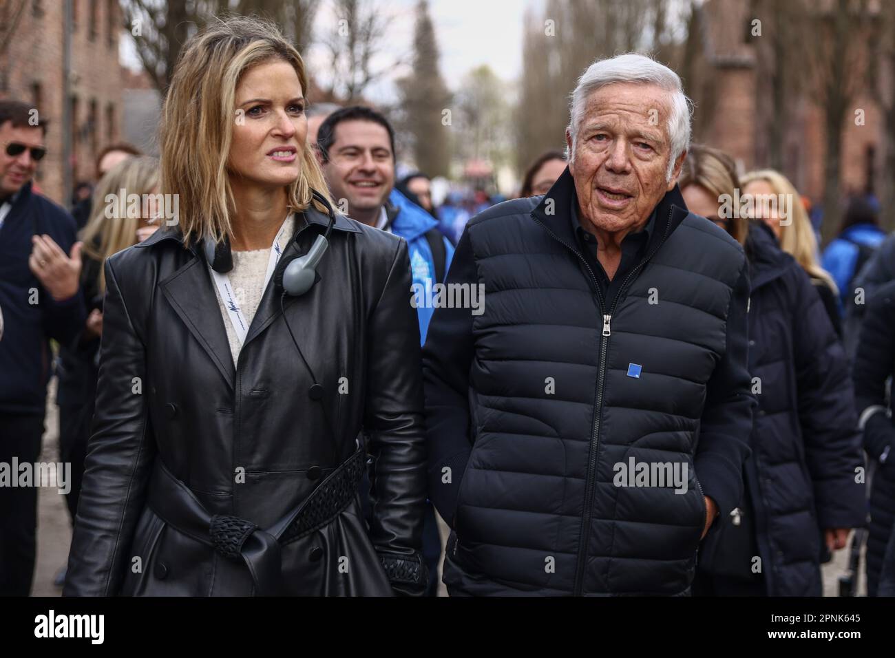 Robert Kraft, uomo d'affari miliardario americano, e sua moglie Dana ...
