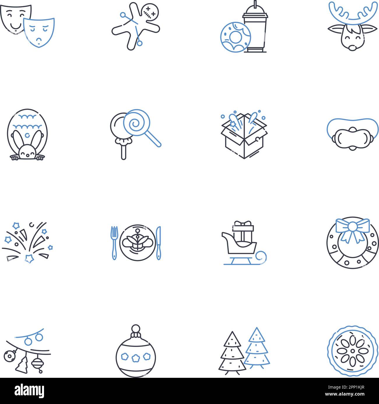 Festoni blu Immagini Vettoriali Stock - Alamy